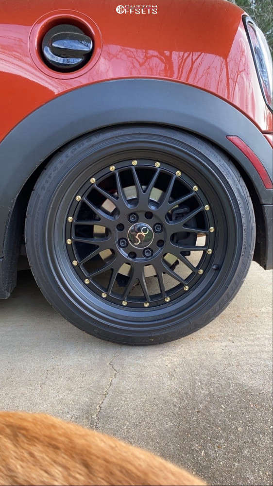 2011 Mini Cooper with 17x8.5 30 JNC Jnc005 and 205/40R17 Firestone Indy ...