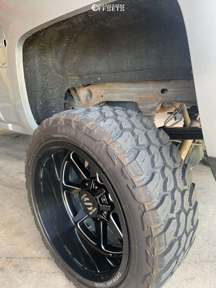 2014 Chevrolet Silverado 1500 with 22x12 -44 Steel Off-Road Sd610 and ...