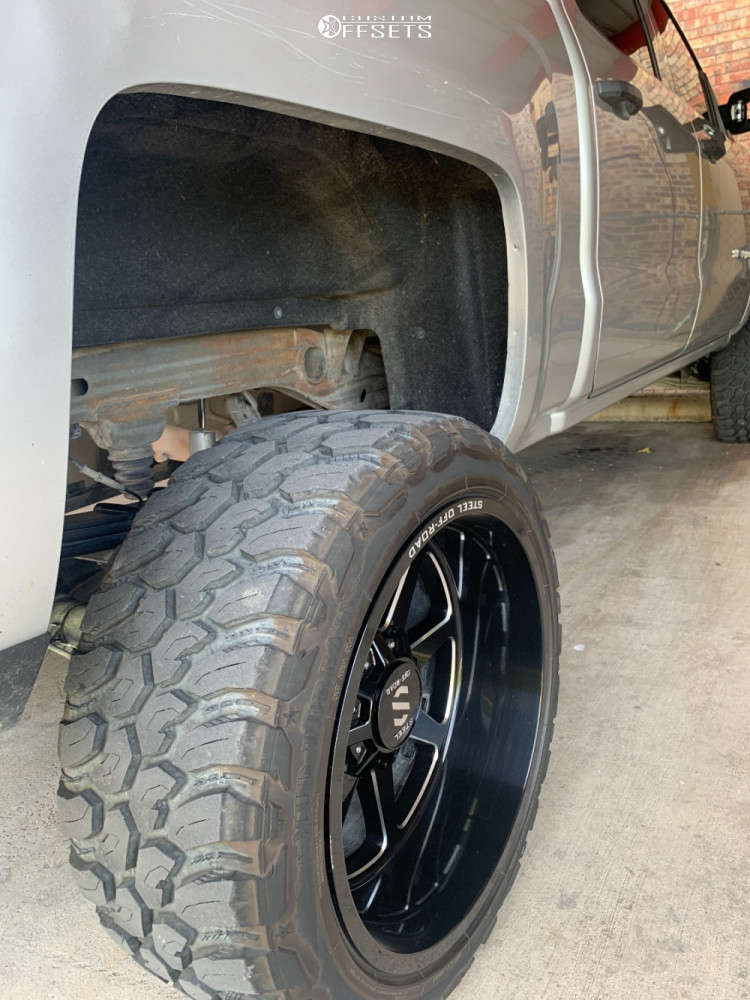 2014 Chevrolet Silverado 1500 with 22x12 -44 Steel Off-Road Sd610 and ...