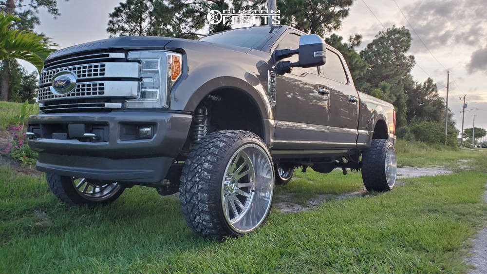 2019 Ford F-250 Super Duty with 26x14 -90 American Force Quantum Cc and ...