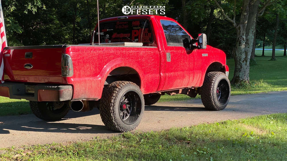 2007 Ford F-350 Super Duty with 22x14 -76 TIS 544BM and 35/12.5R22 ...