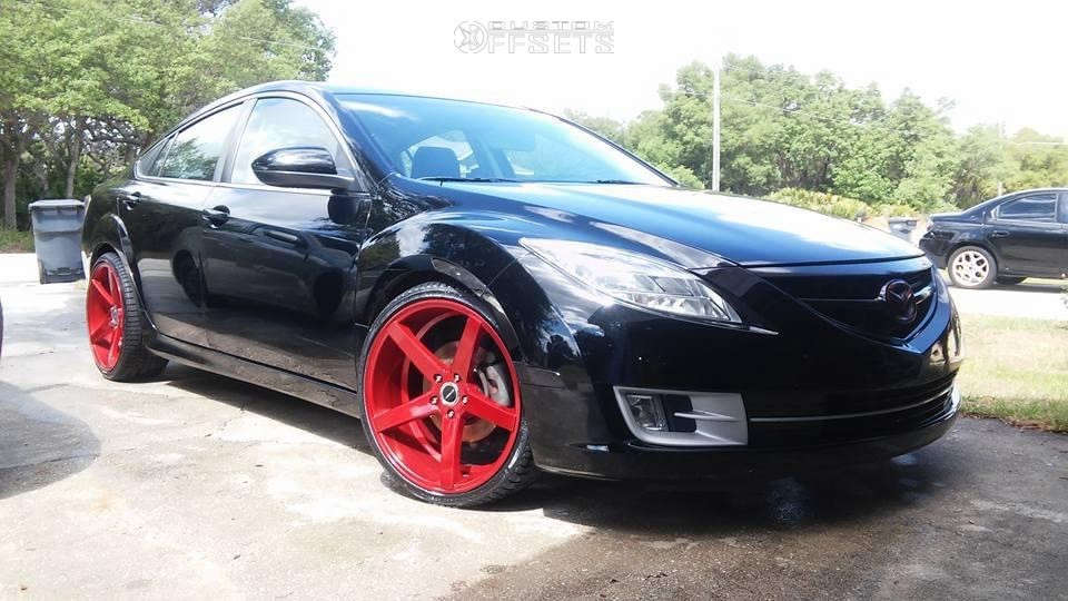 2010 Mazda 6 with 20x10 35 Strada Perfetto and 245/30R20 Toyo Tires ...