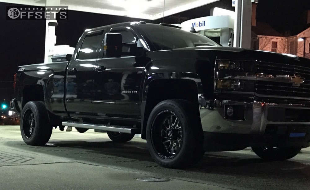 2016 Chevrolet Silverado 2500 HD with 20x10 -18 Fuel Flow and 285/50R20 ...