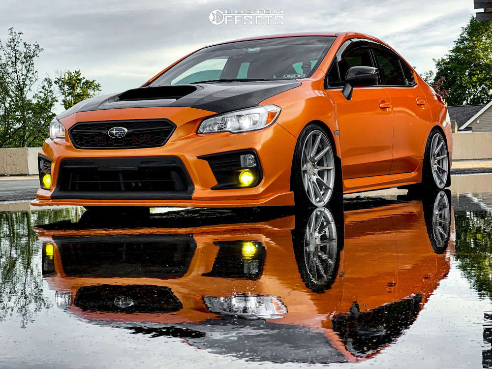 2020 Subaru WRX with 18x9.5 38 F1R F01 and 245/35R18 Toyo Tires Proxes ...