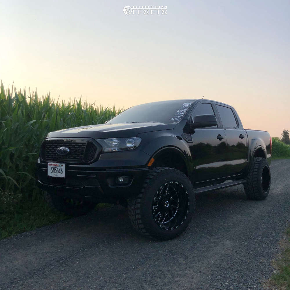 2020 Ford Ranger with 20x12 -44 TIS Forged 544bm and 33/11.5R20 ...