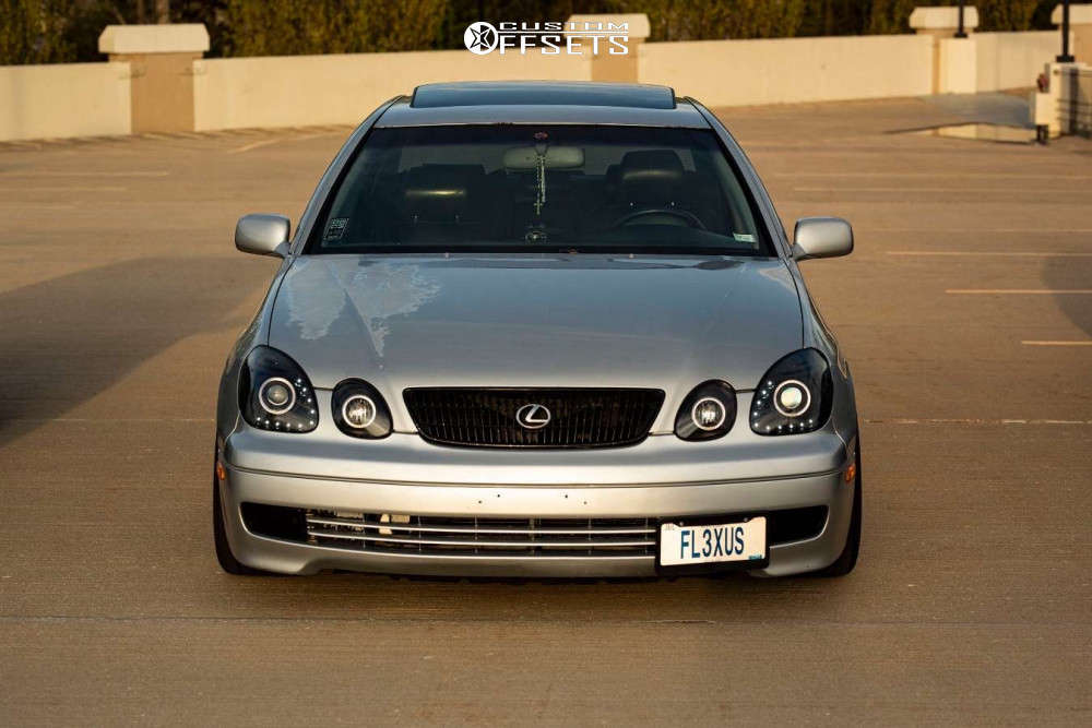 1998 Lexus GS300 with 19x9.5 22 Aodhan Ah02 and 225/35R19 Advanta Hp ...