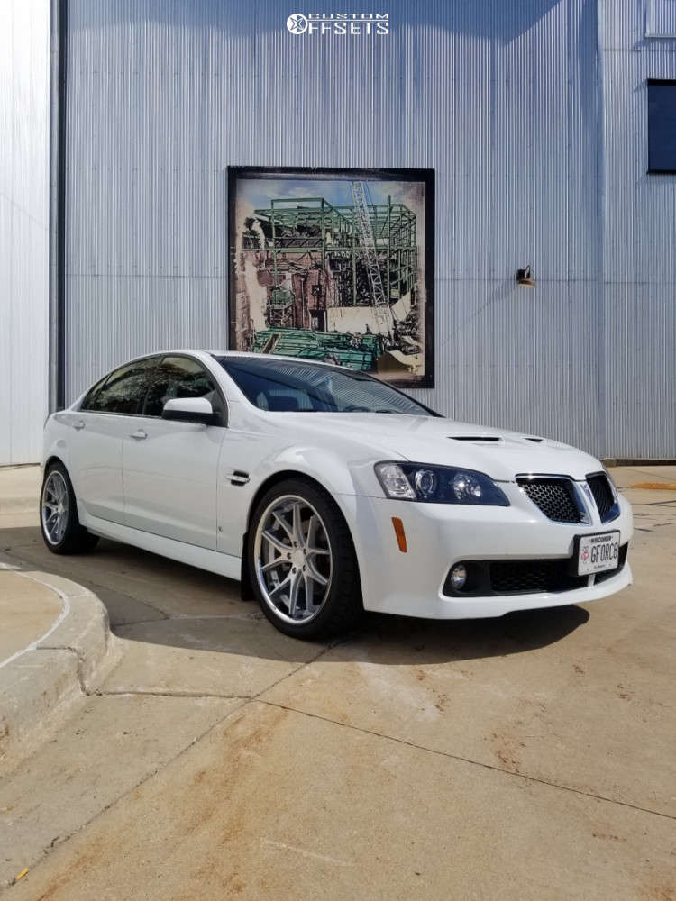 2008 Pontiac G8 Wheel Offset Nearly Flush Stock | 1820263 | Custom Offsets