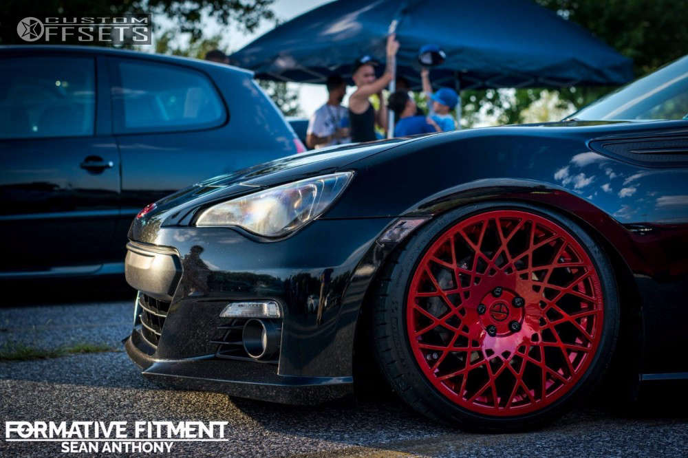 2013 Subaru BRZ with 18x8.5 35 Art In Motion Cast Ma1 and 225/35R18 ...