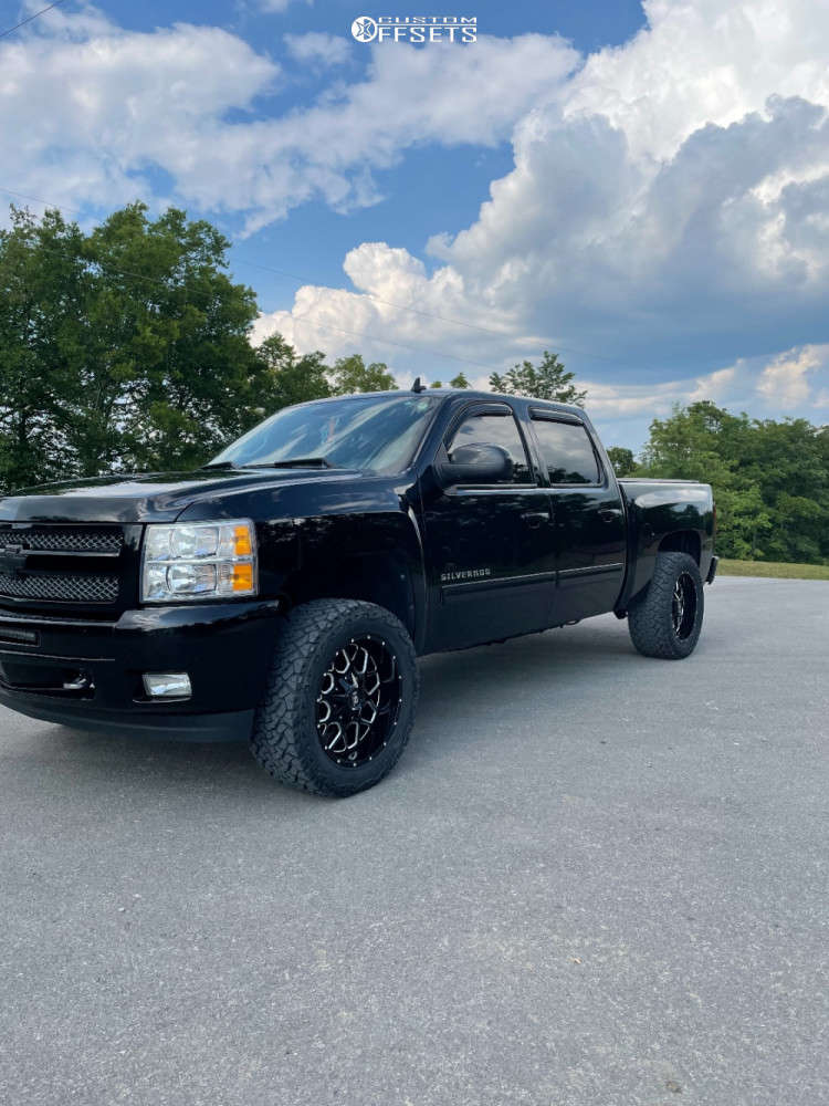2010 Chevrolet Silverado 1500 with 20x10 -19 Hardrock Gunner and 33/12 ...
