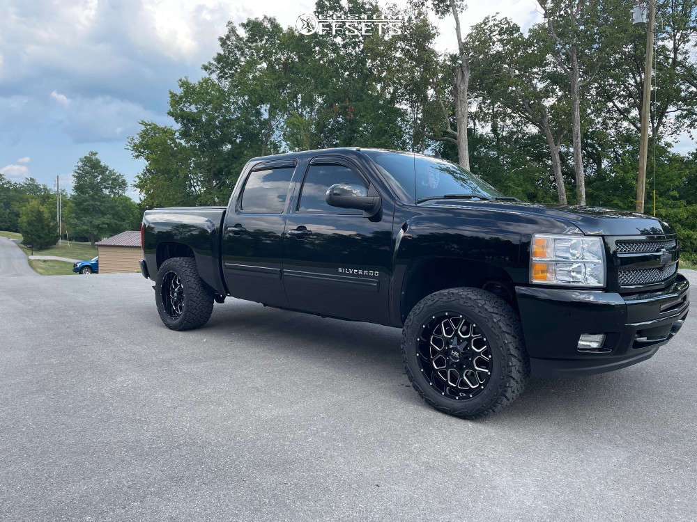 2010 Chevrolet Silverado 1500 with 20x10 -19 Hardrock Gunner and 33/12 ...
