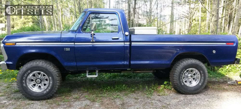 1976 Ford F-250 with 16x10 -25 Raceline Renegade 8 and 315/75R16 Maxxis ...