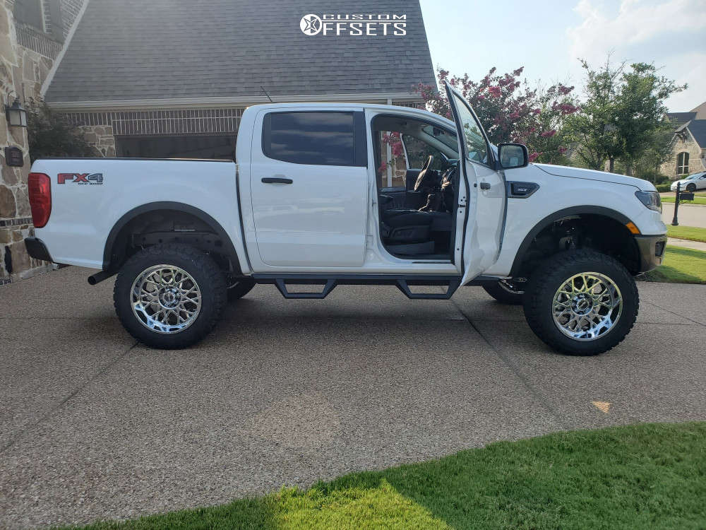 2021 Ford Ranger with 20x10 -25 Vision Rocker 412 and 33/12.5R20 ...