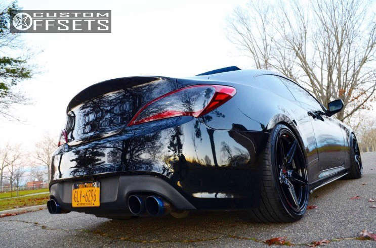 2010 Hyundai Genesis Coupe with 20x9 20 Incurve Lp5 and 245/35R20 Nitto ...