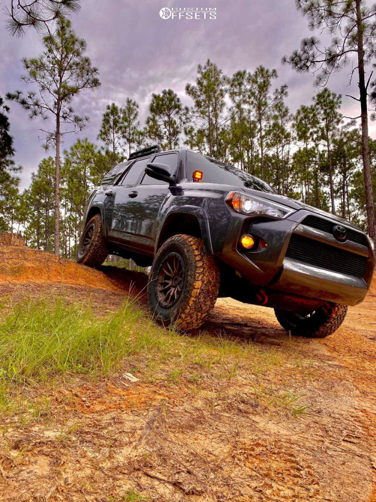 2018 Toyota 4Runner with 18x9 -12 Fuel Rebel and 33/10.5R18 General Atx ...