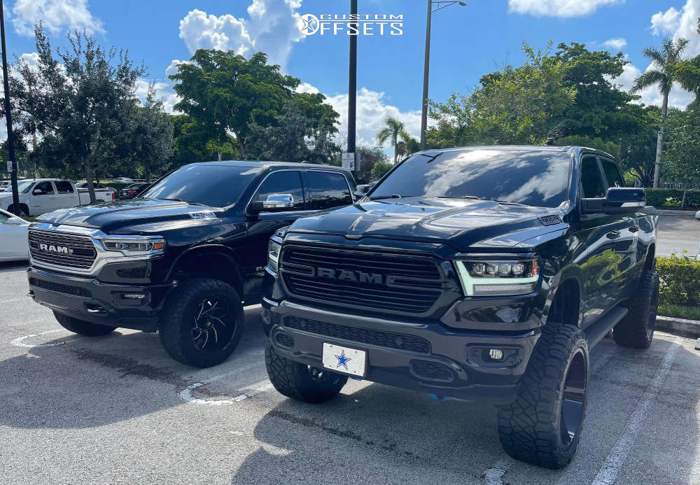 2019 Ram 1500 with 24x12 -44 Fuel Runner and 37/13.5R24 Nitto Ridge ...