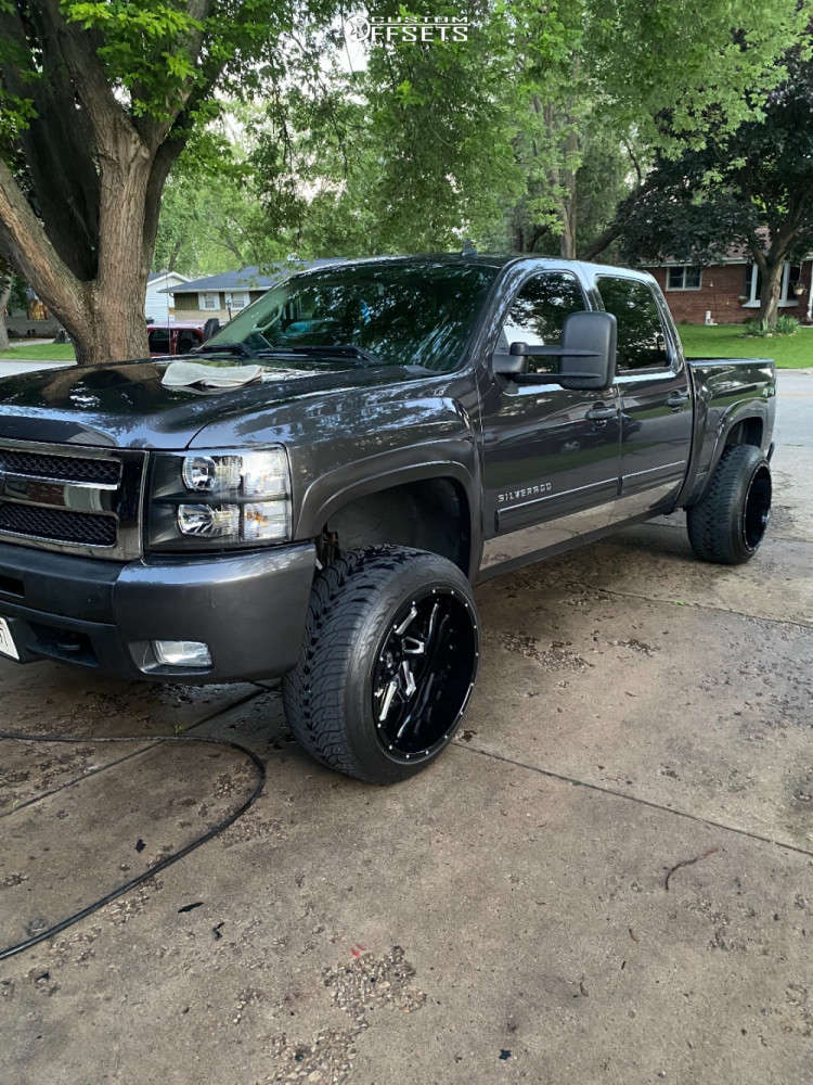 2010 Chevrolet Silverado 1500 with 22x14 -76 Vision Spyder and 305/45R22 Atturo Az800 and ...