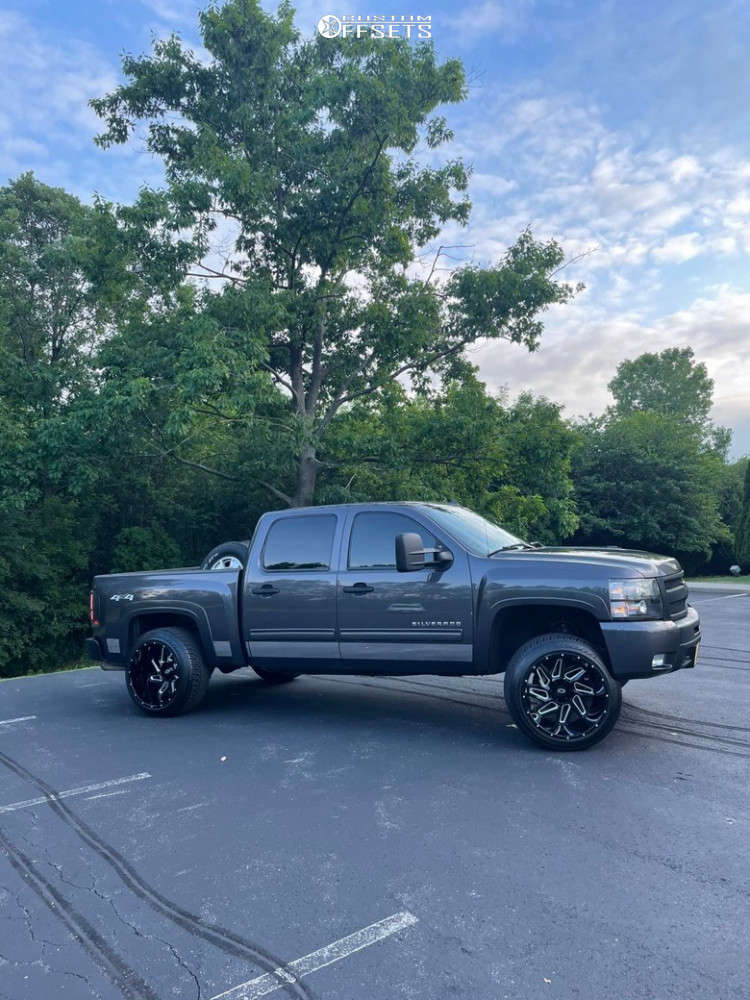 2010 Chevrolet Silverado 1500 with 22x14 -76 Vision Spyder and 305/45R22 Atturo Az800 and ...