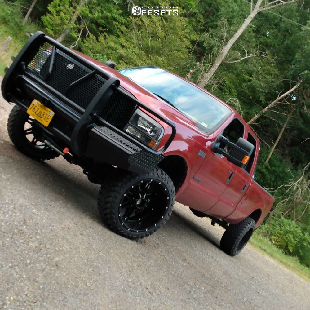 2001 Ford F-250 Super Duty with 22x12 -44 Lonestar Outlaw and 33/12 ...