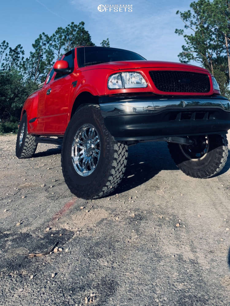 1999 Ford F-150 with 17x8.5 18 Vision Warrior and 35/12.5R17 Falken ...