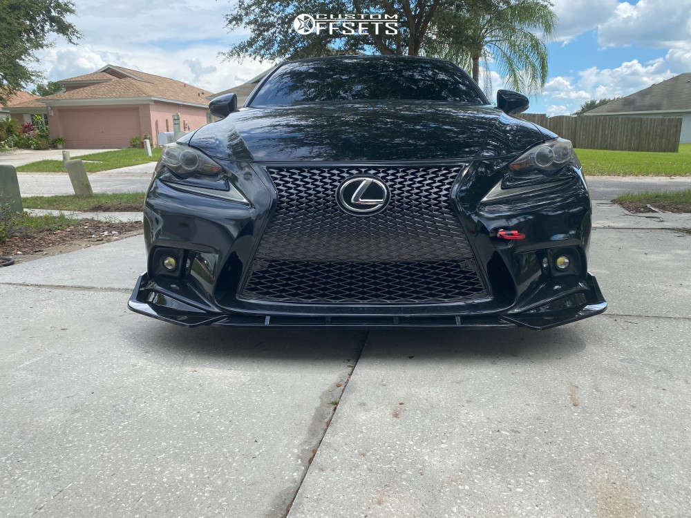 2014 Lexus IS250 with 18x9.5 25 Konig Hypergram and 255/40R18 Kenda ...