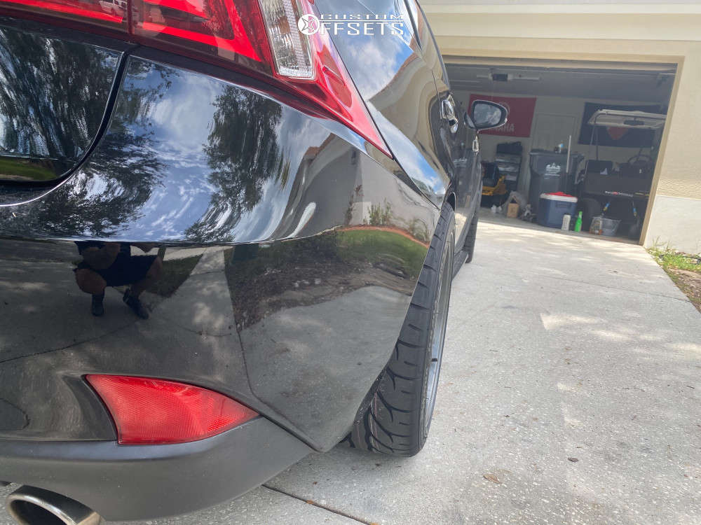 2014 Lexus IS250 with 18x9.5 25 Konig Hypergram and 255/40R18 Kenda ...
