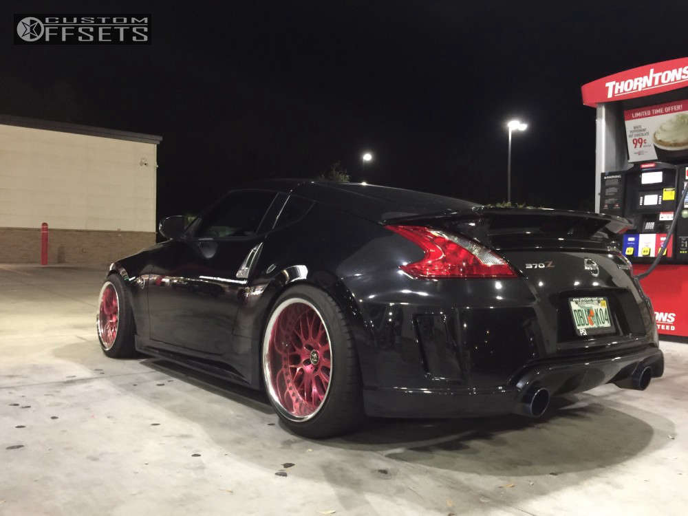 2009 Nissan 370Z with 19x11 8 Work VS XX and 235/35R19 Michelin Super ...