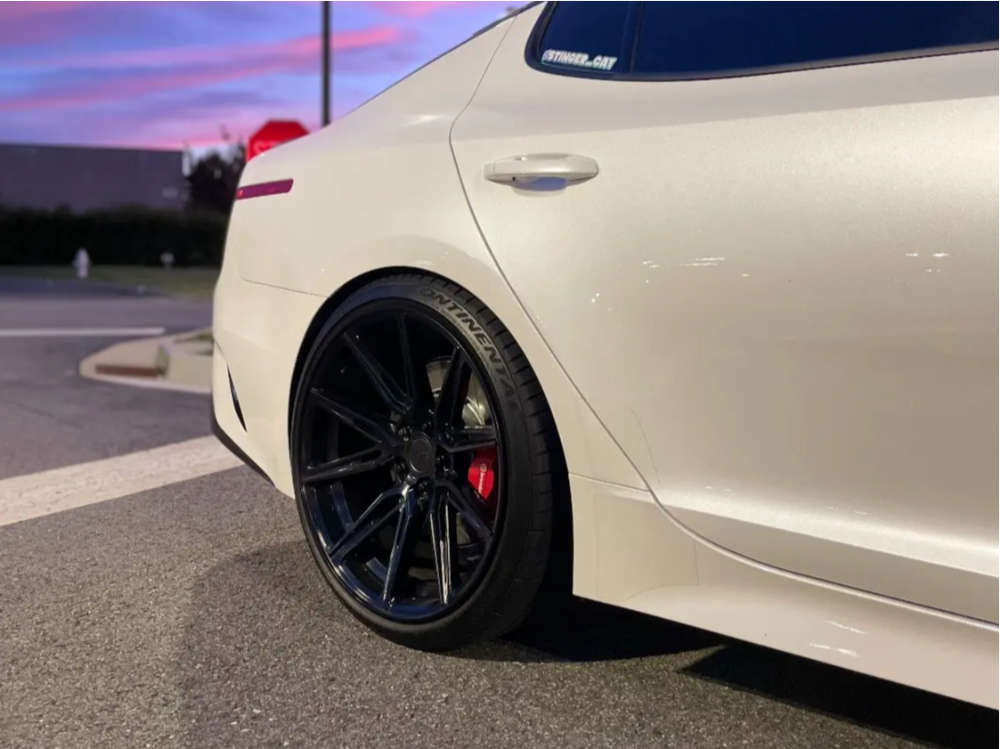 2019 Kia Stinger with 20x9 35 Niche Gemello and 245/35R20 Continental Extremecontact Dws06 Plus ...