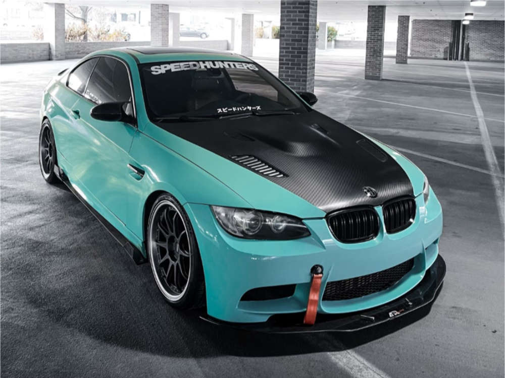 2008 BMW 335i with 19x9.5 30 ESR Cs12 and 235/30R19 Continental Sport ...