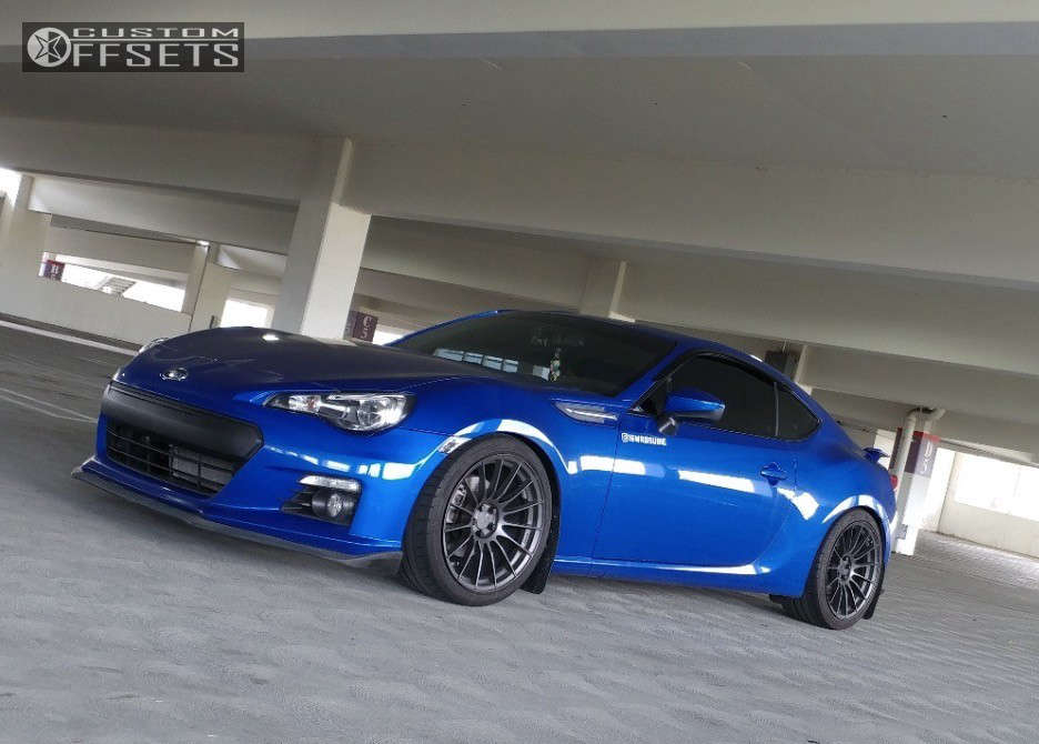2016 Subaru BRZ with 18x9.5 43 Enkei Rs05-rr and 255/35R18 Michelin ...