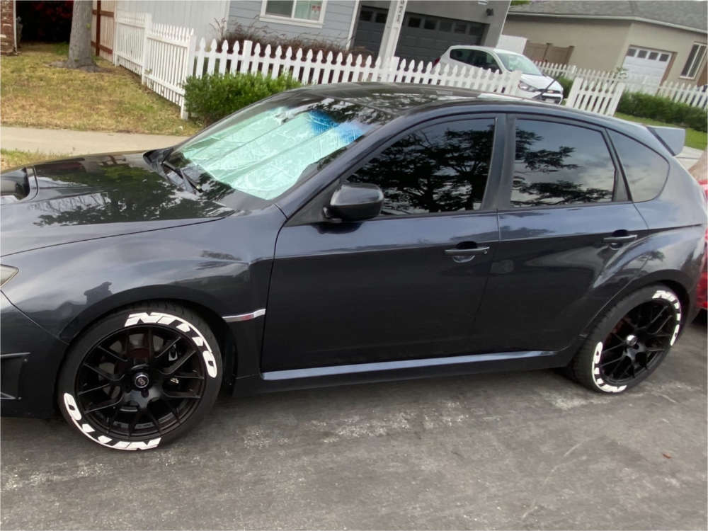 2010 Subaru WRX STI with 18x8 35 Enkei Raijin and 245/40R18 Nitto Neo ...