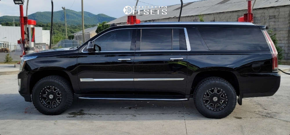 2018 Cadillac Escalade ESV with 17x8.5 0 Anthem Off-Road Rogue and 285 ...