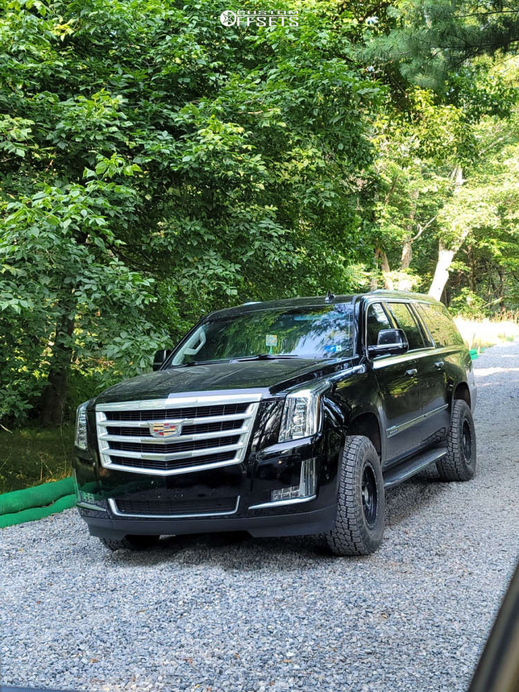 2018 Cadillac Escalade ESV with 17x8.5 0 Anthem Off-Road Rogue and 285 ...