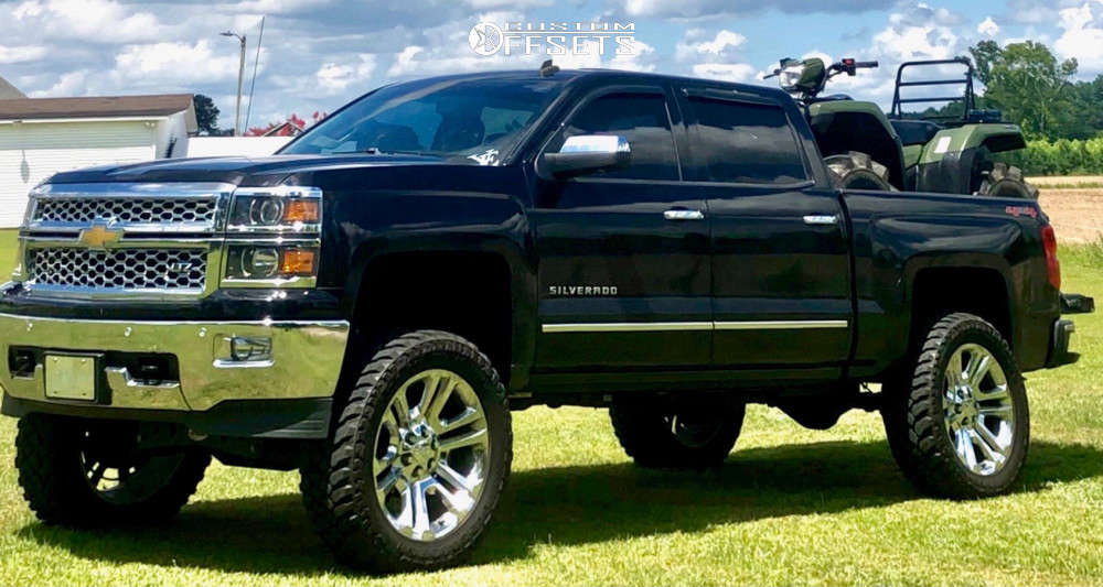 2014 Chevrolet Silverado 1500 with 22x9 0 OE Replicas Split 6 and 35/12 ...