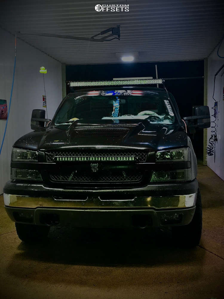 2004 Chevrolet Silverado 1500 with 20x9 25 OE Replicas Gm Snowflake ...