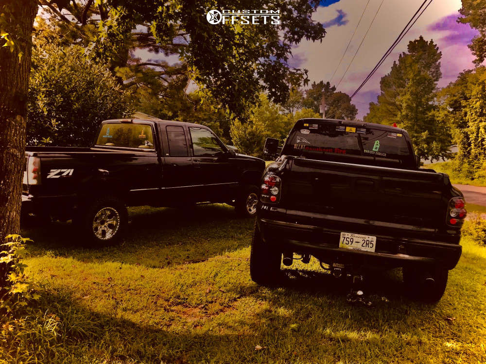 2004 Chevrolet Silverado 1500 with 20x9 25 OE Replicas Gm Snowflake ...