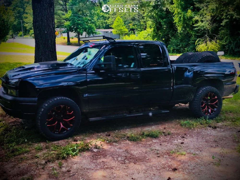 2004 Chevrolet Silverado 1500 with 20x9 25 OE Replicas Gm Snowflake ...