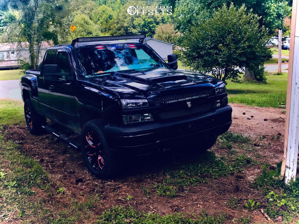 2004 Chevrolet Silverado 1500 with 20x9 25 OE Replicas Gm Snowflake ...