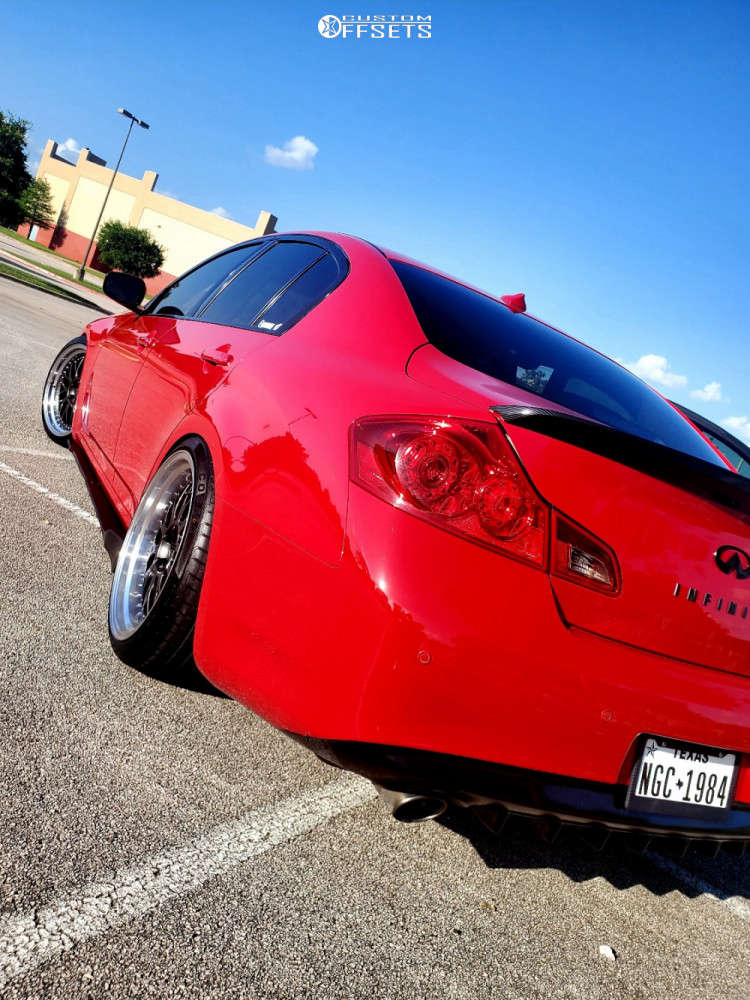 2012 INFINITI G37 with 19x8.5 35 ESR Sr01 and 225/35R19 Maxxis and ...