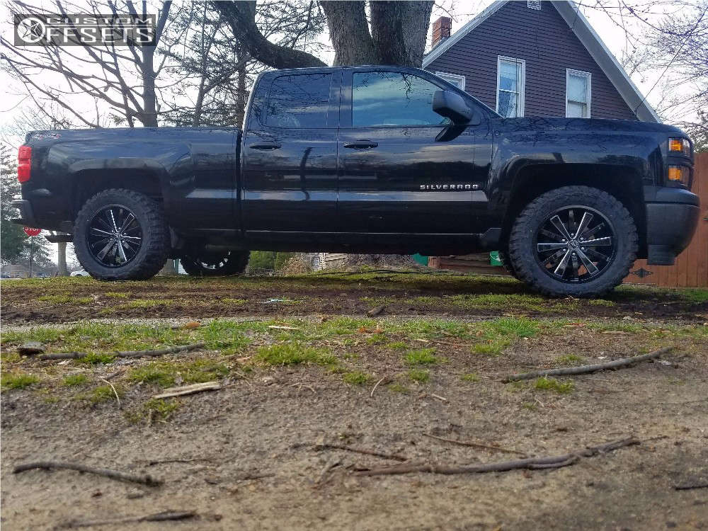 2015 Chevrolet Silverado 1500 with 20x9 15 Platinum Pivot and 33/12 ...