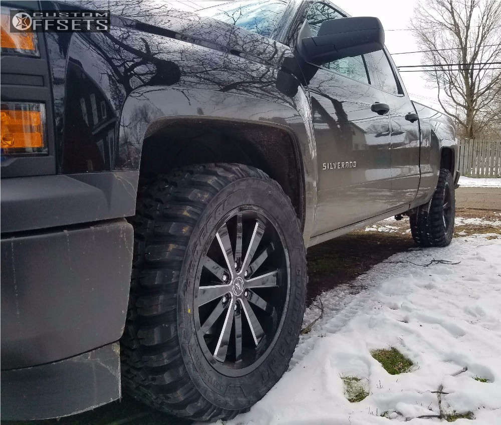 2015 Chevrolet Silverado 1500 with 20x9 15 Platinum Pivot and 33/12 ...
