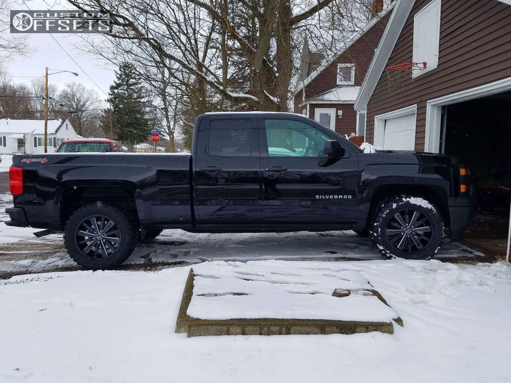 2015 Chevrolet Silverado 1500 with 20x9 15 Platinum Pivot and 33/12 ...