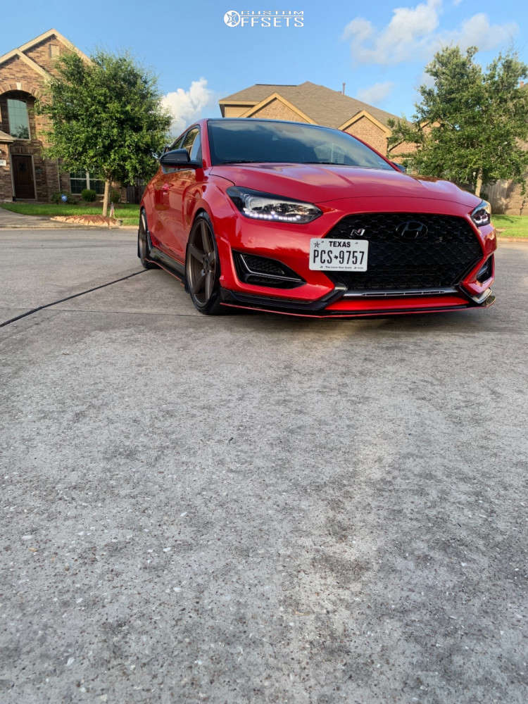 2021 Hyundai Veloster N with 19x8.5 40 JNC Jnc026 and 235/35R19 Pirelli ...