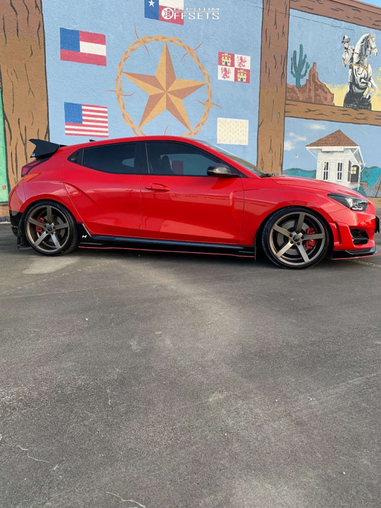 2021 Hyundai Veloster N with 19x8.5 40 JNC Jnc026 and 235/35R19 Pirelli ...