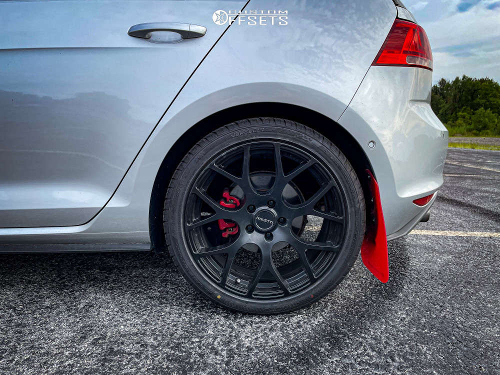 2016 Volkswagen GTI with 18x8 40 Ravetti M8 and 235/40R18 Vercelli ...