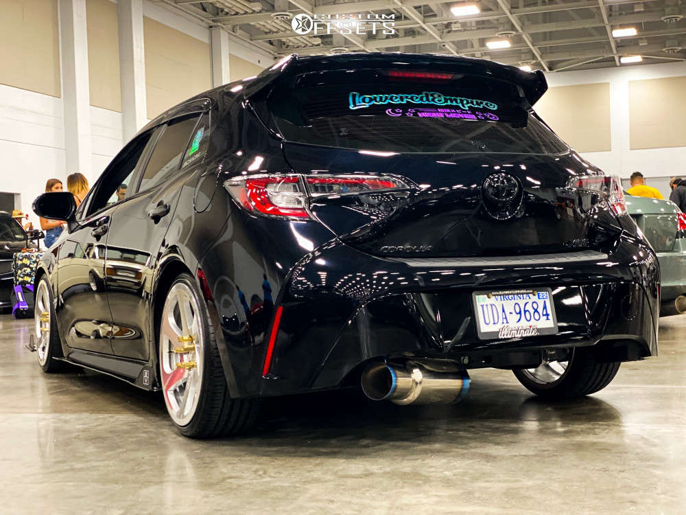 2021 Toyota Corolla with 18x9.5 35 3SDM 0.06 and 215/30R18 Atrezzo ...