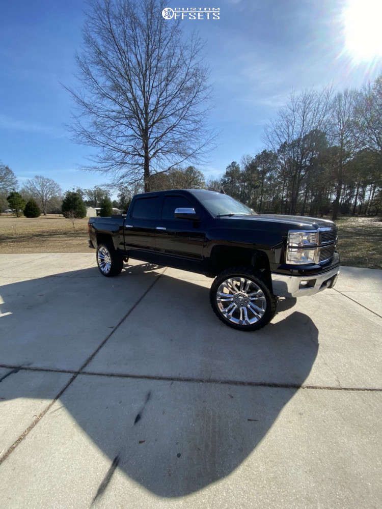 2015 Chevrolet Silverado 1500 with 24x10 0 4Play CV43 and 35/12.5R24 ...
