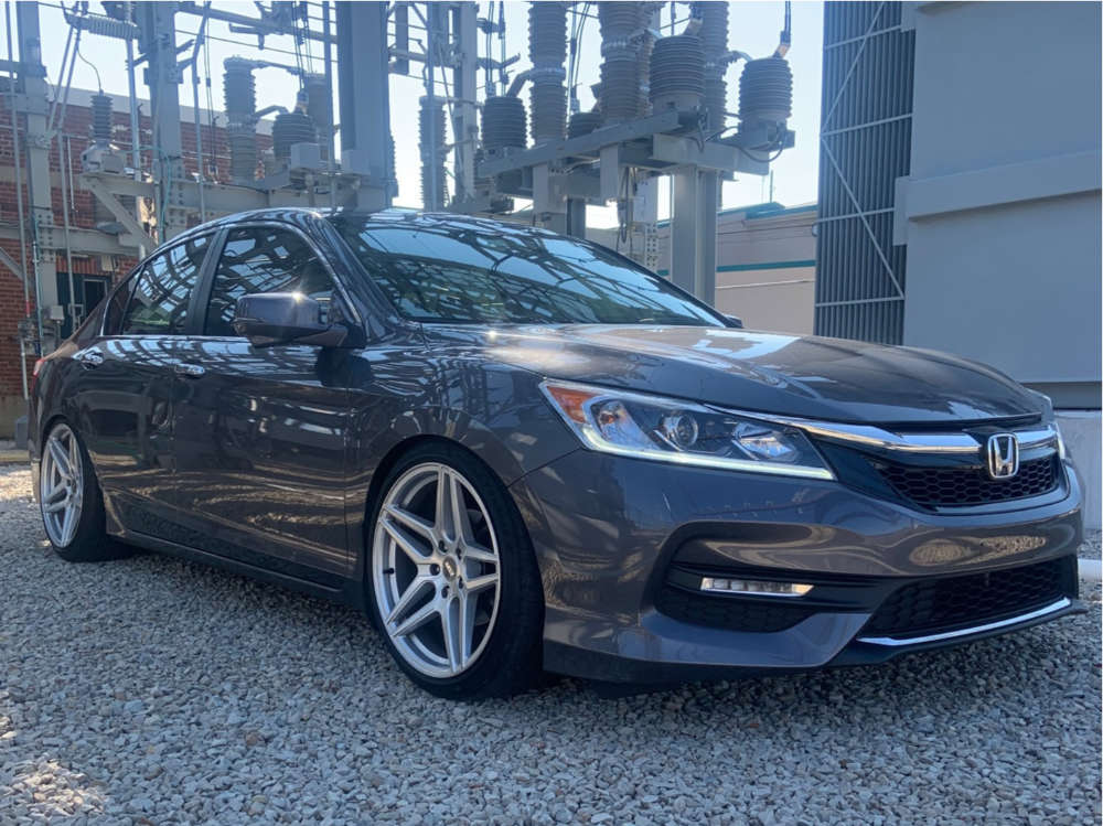 2017 Honda Accord with 19x9.5 35 ESR Forged Rf15 and 235/40R19 Goodyear ...
