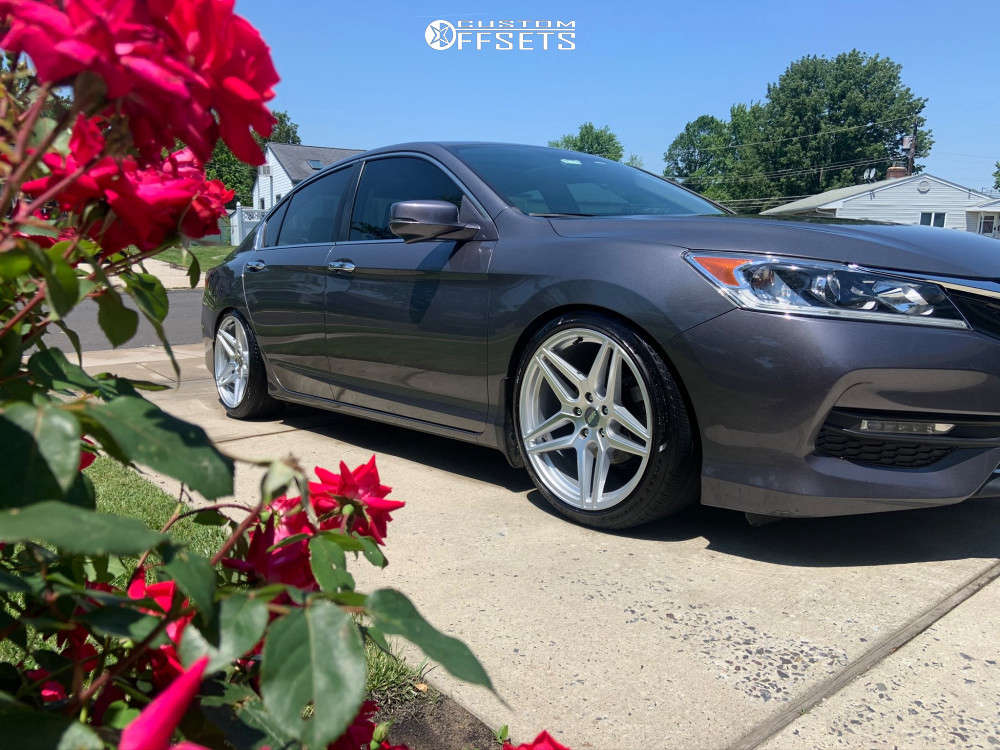 2017 Honda Accord with 19x9.5 35 ESR Forged Rf15 and 235/40R19 Goodyear ...