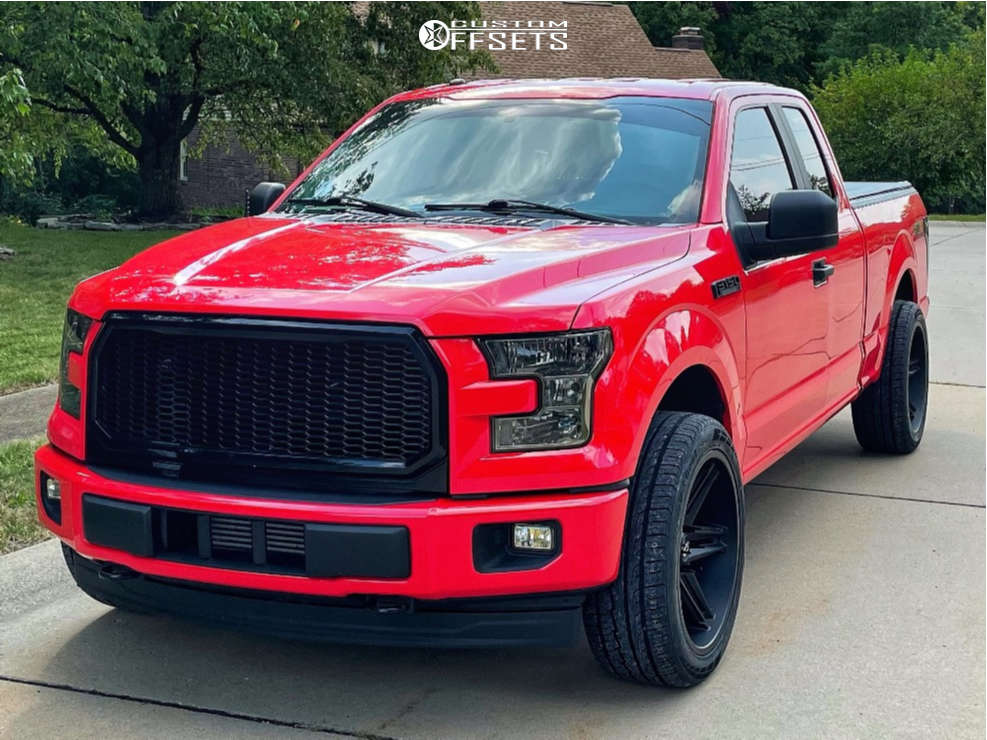 2017 Ford F-150 with 22x10 -19 Vision Razor and 285/45R22 Ironman Imove ...