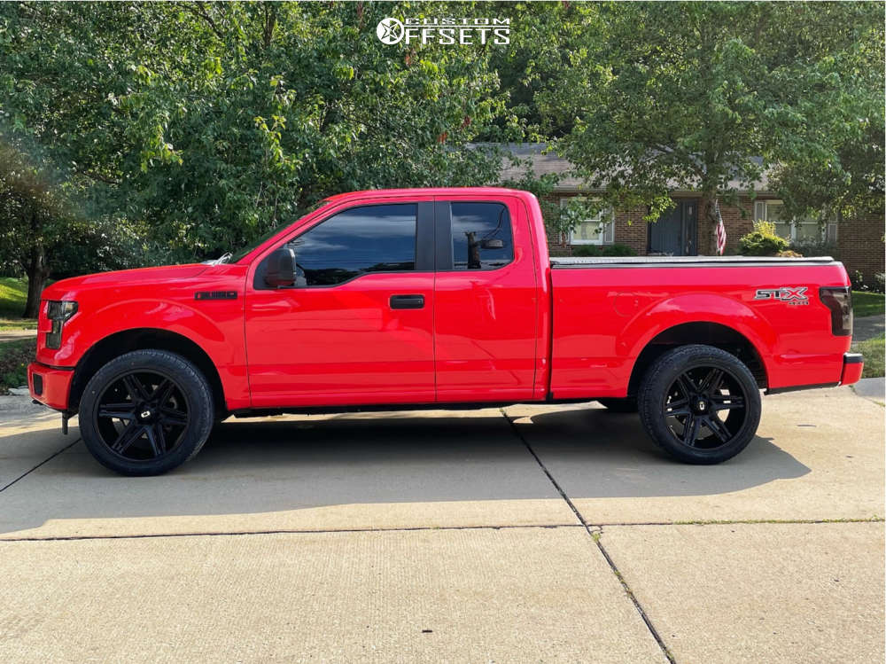 2017 Ford F-150 with 22x10 -19 Vision Razor and 285/45R22 Ironman Imove ...